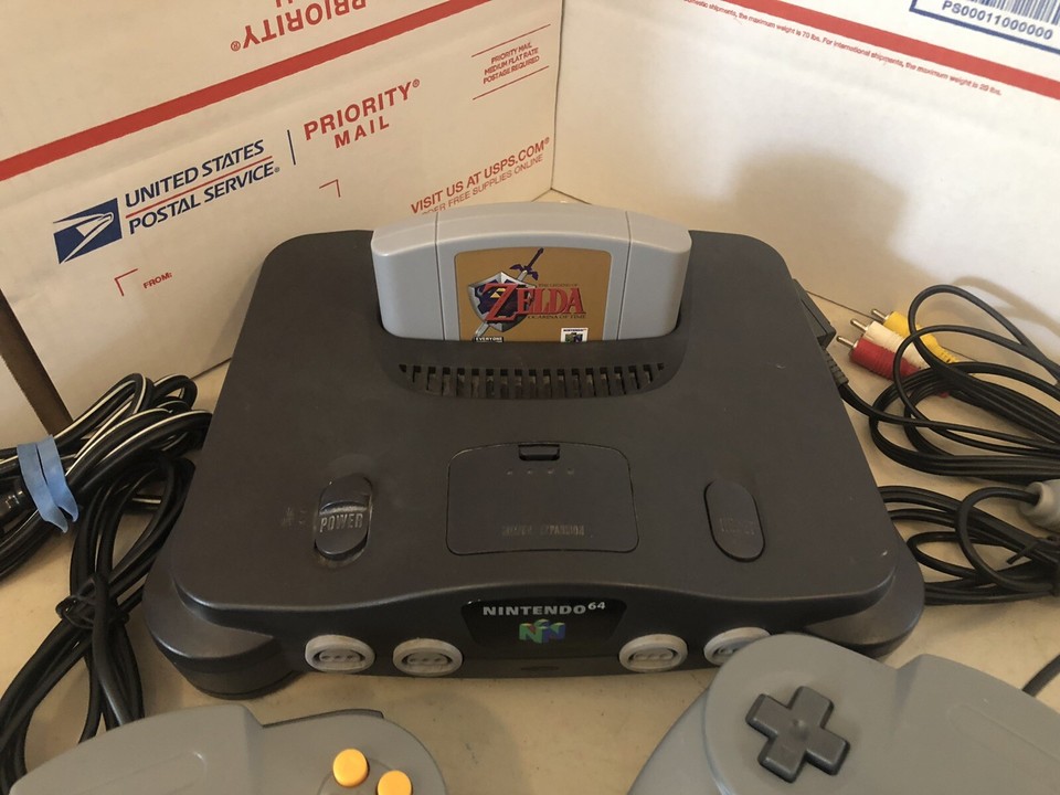 Nintendo 64, N64 System / Console Bundle + Cables + 2 Controller ...
