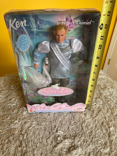 Ken as Prince Daniel Barbie of Swan Lake Doll with Swan 2003 Mattel ...