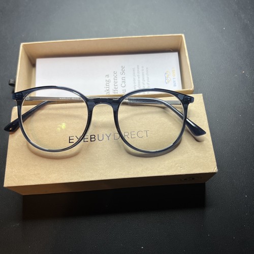 Eyebuydirect Marilou 49-21-145 C2 Round Cobalt Eyeglasses FRAMES ONLY | eBay