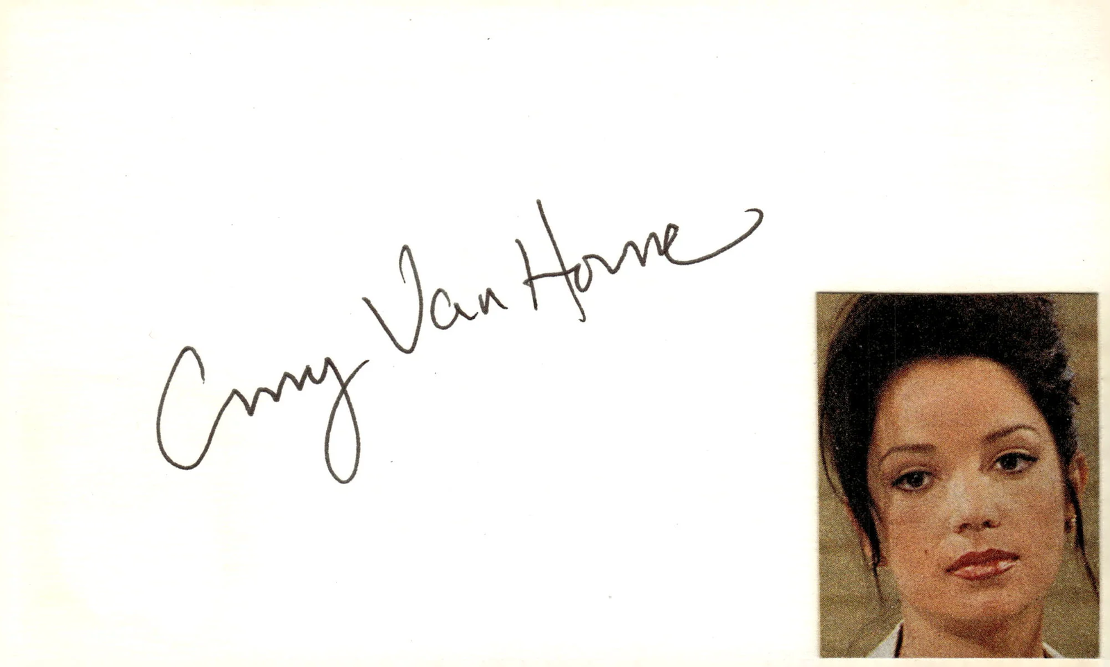 Amy Van Horne Signed Auto 3x5 Index Card City | eBay UK