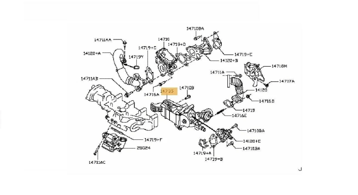 Asia LHD, NP300 NAVARA (D23T), ENGINE MECHANICAL, EGR PARTS, 40% OFF