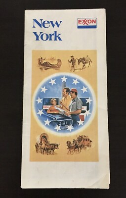 1975-76 Exxon Road Map: New York | eBay