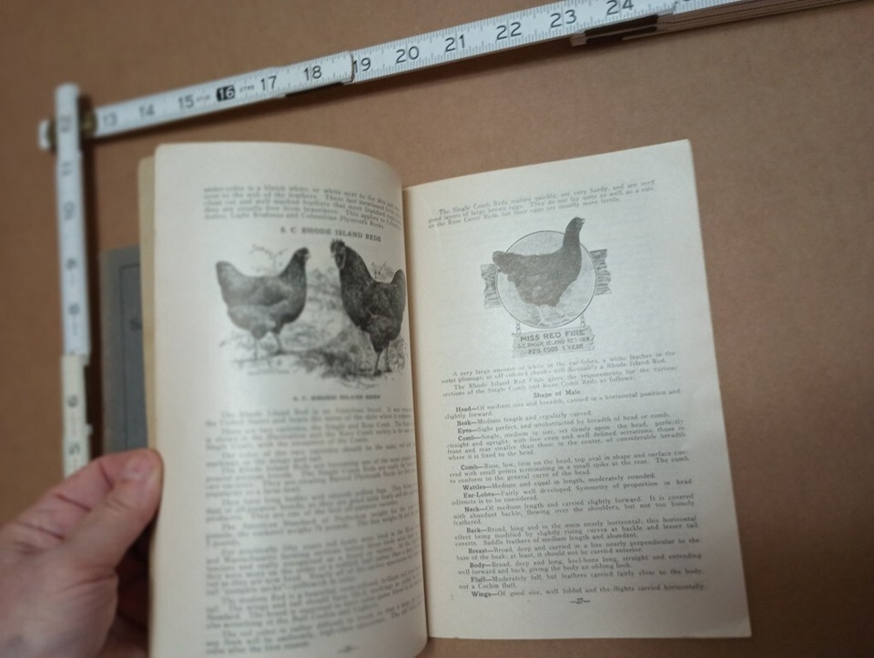 2 bks: Chickens Poultry Mating Breeding 1916 + 1920 Breeds Varieties ...