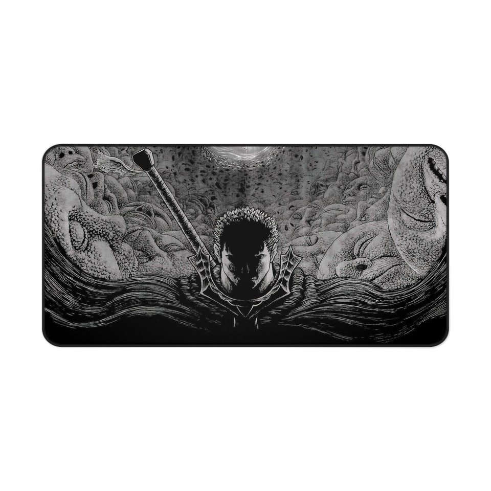 Berserk Guts Desk Mat, Manga Art Mousepad XL XXL, Minimalist Gift for ...