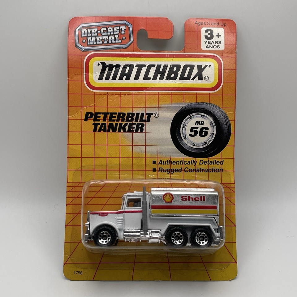 Vintage 1990 Matchbox Peterbilt Tanker Truck SHELL #MB56 Die-Cast 1:64 ...