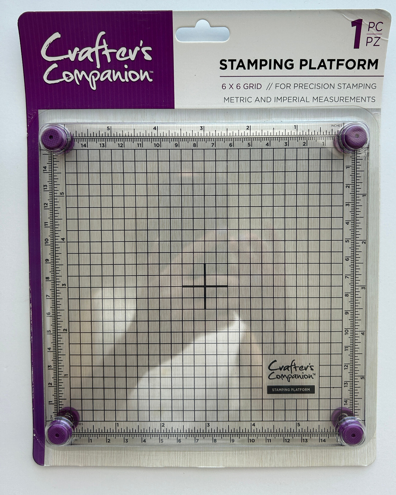 Crafter’s Companion 6x6 Grid Precision Stamping Platform NIP 1 PC ...