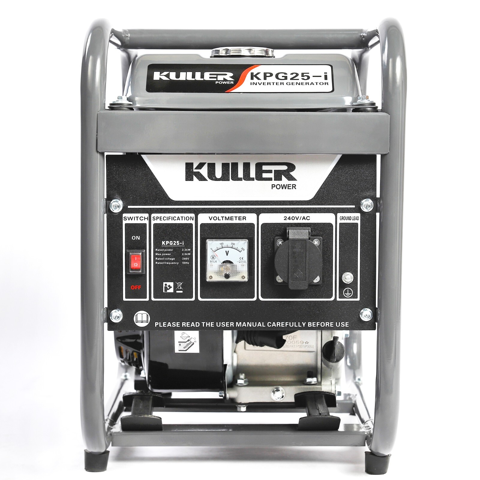 KULLER 2.5kVa Max/2.2kVa Rate Petrol Inveter Power Generator Pure Sine ...