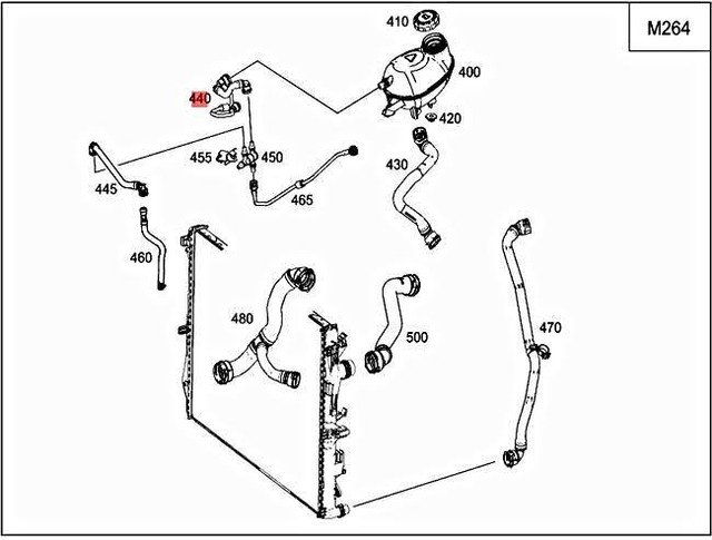 Genuine OEM Engine Coolant Overflow Hose for MERCEDES 2055015301 for ...