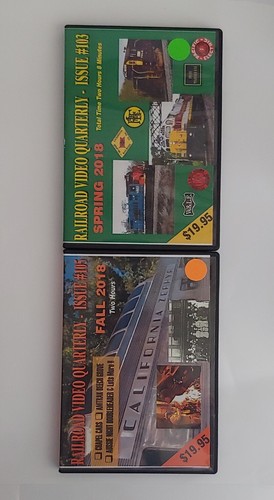 Railroad Video Quarterly Issue #103 Spring & #105 Fall 2018 DVDs Trains ...