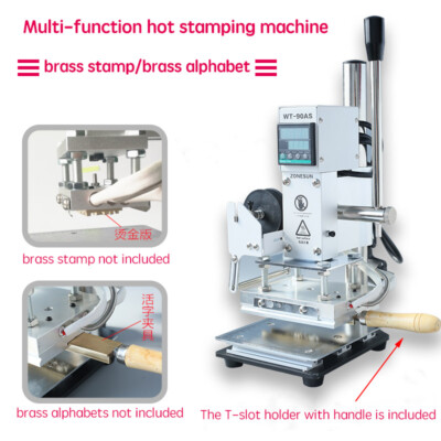 Digital Foil Stamping logo embossing Label bronzing Machine Leather ...
