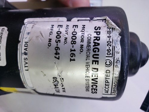 SPRAGUE DEVICES E-008-161 WINDSHIELD WIPER MOTOR ASSEMBLY E-005-647 | eBay