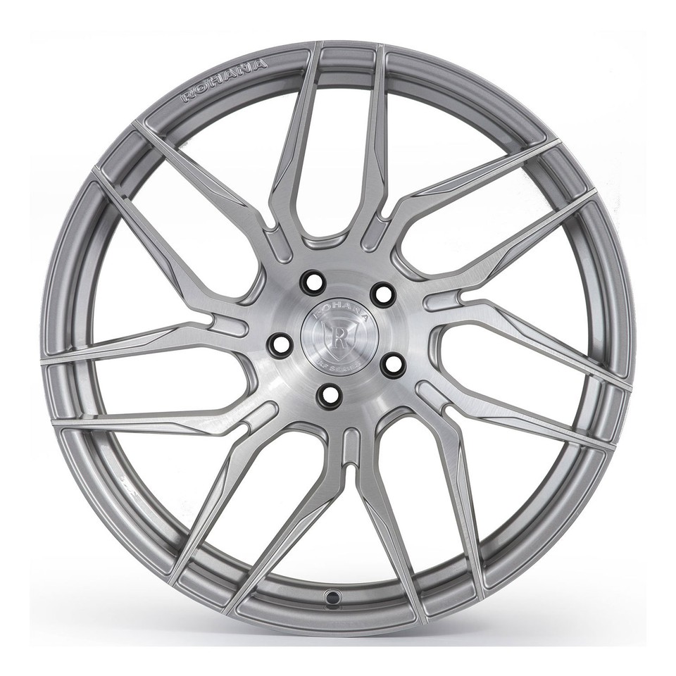21” ROHANA RFX7 BRUSHED TITANIUM WHEELS FOR PORSCHE CAYENNE S GTS TURBO ...