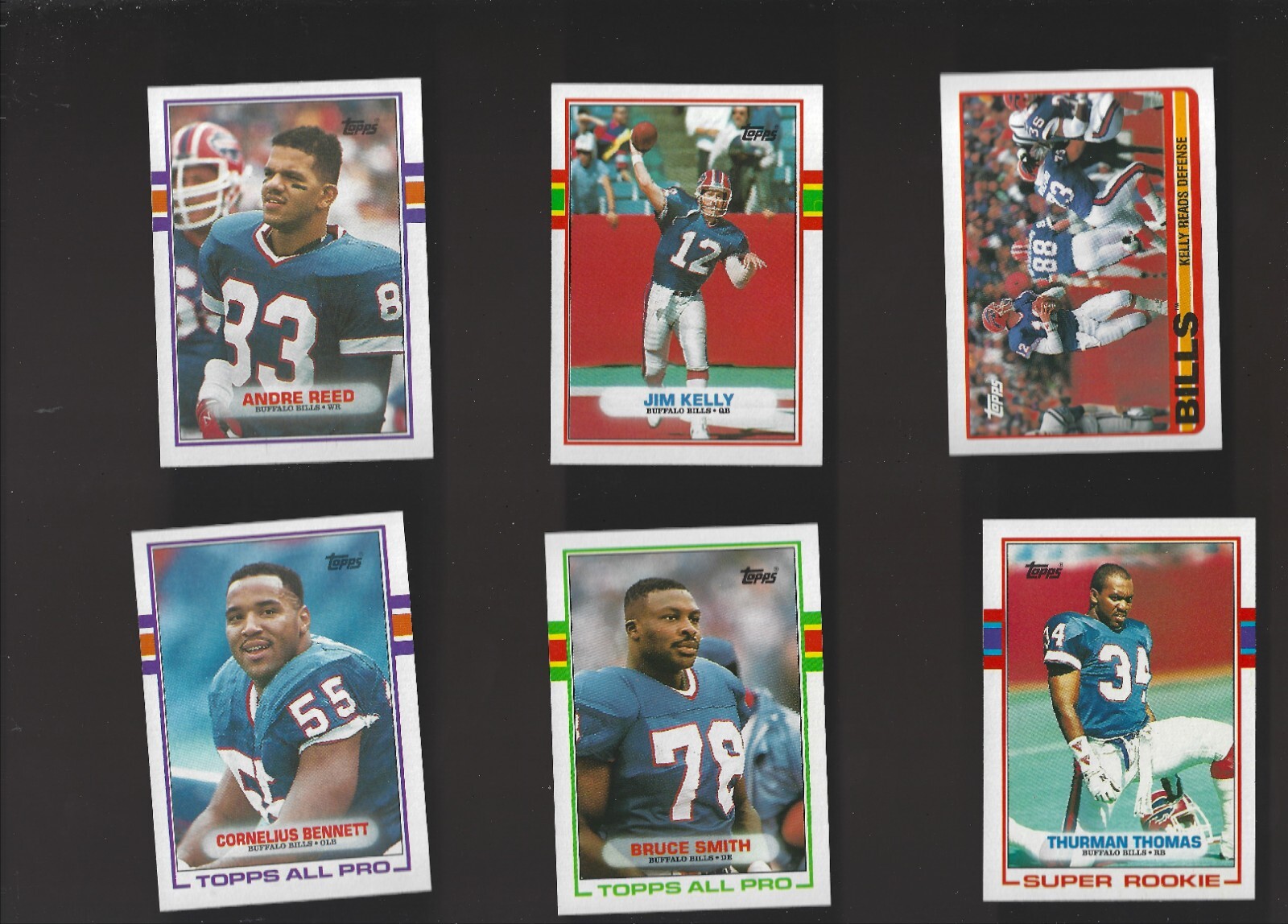 1989 Topps Buffalo Bills Complete Team Set Thurman Thomas ROOKIE | eBay