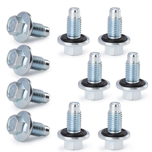 10PCS Engine Oil Drain Plug w/Neoprene Gasket For GM Buick Cadillac New ...