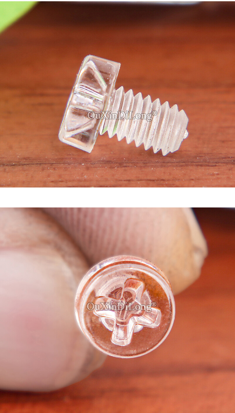 400PCS Clear Acrylic Cubes Block Right Angle Corner Braces Joint ...