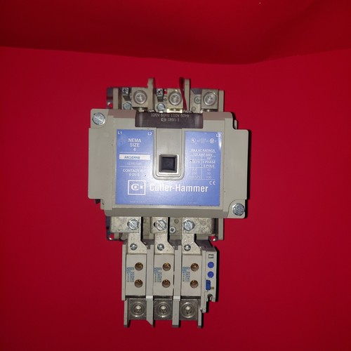 EATON CUTLER-HAMMER MOTOR STARTER AN16NN0 SER A1 SIZE 4 135A 3PH 3P 200 ...