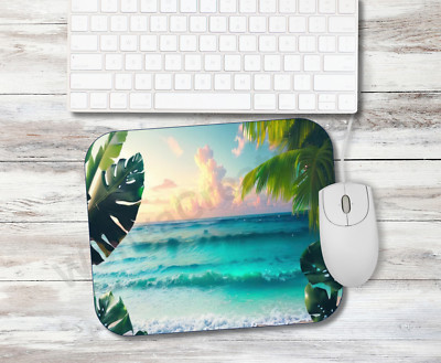 Beach Scenery Mouse Pad Computer Office Household Birthday gift | eBay ...