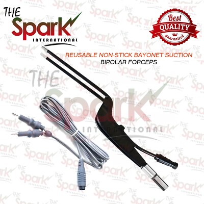 REUSABLE NON-STICK BAYONET SUCTION BIPOLAR FORCEPS 1PC | eBay