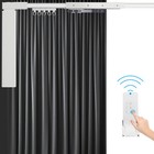 87"-244" Motorized Curtain Track Motor Remote Control Automatic Curtain ...