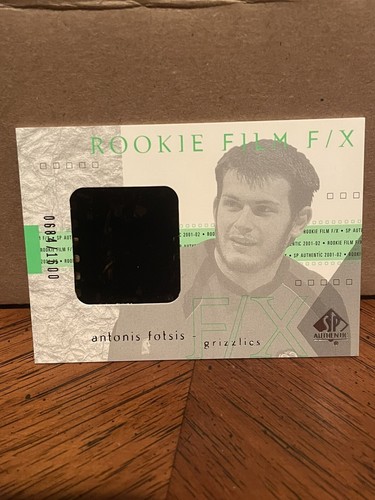 2001-02 SP Authentic Rookie Film F/X /1600 Antonis Fotsis #97 Rookie RC ...