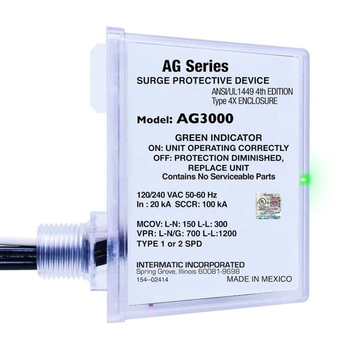 AG3000 120/240 VAC Universal HVAC Surge Protective Device ...