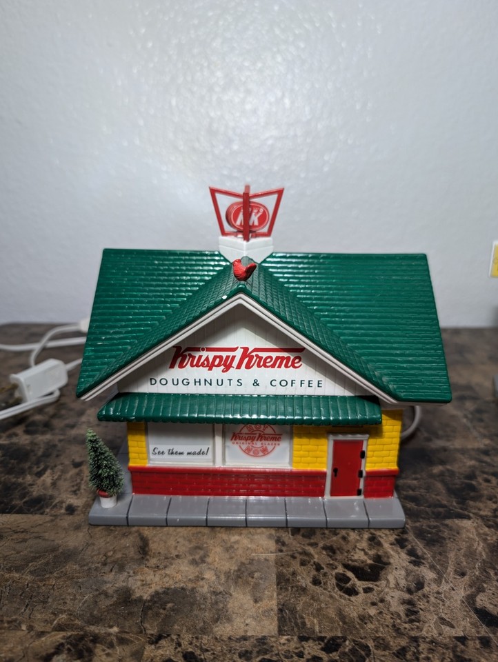 Department 56 The Snow Village Krispy Kreme Donut Shop Light Up ...