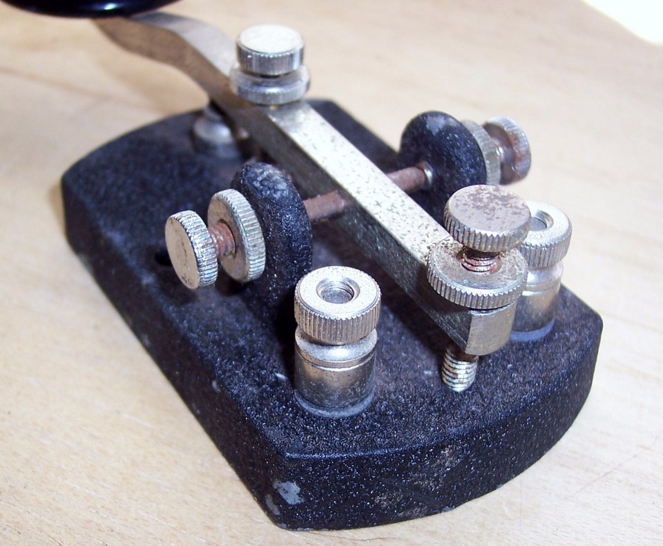 Vintage Morse Code Telegraph Key WM.M. NYE | eBay