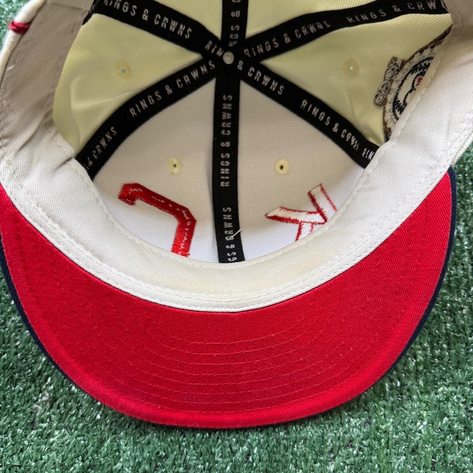 Rings & Crowns Kansas City Monarchs Fitted Cap Negro Leagues Hat Size 7 ...