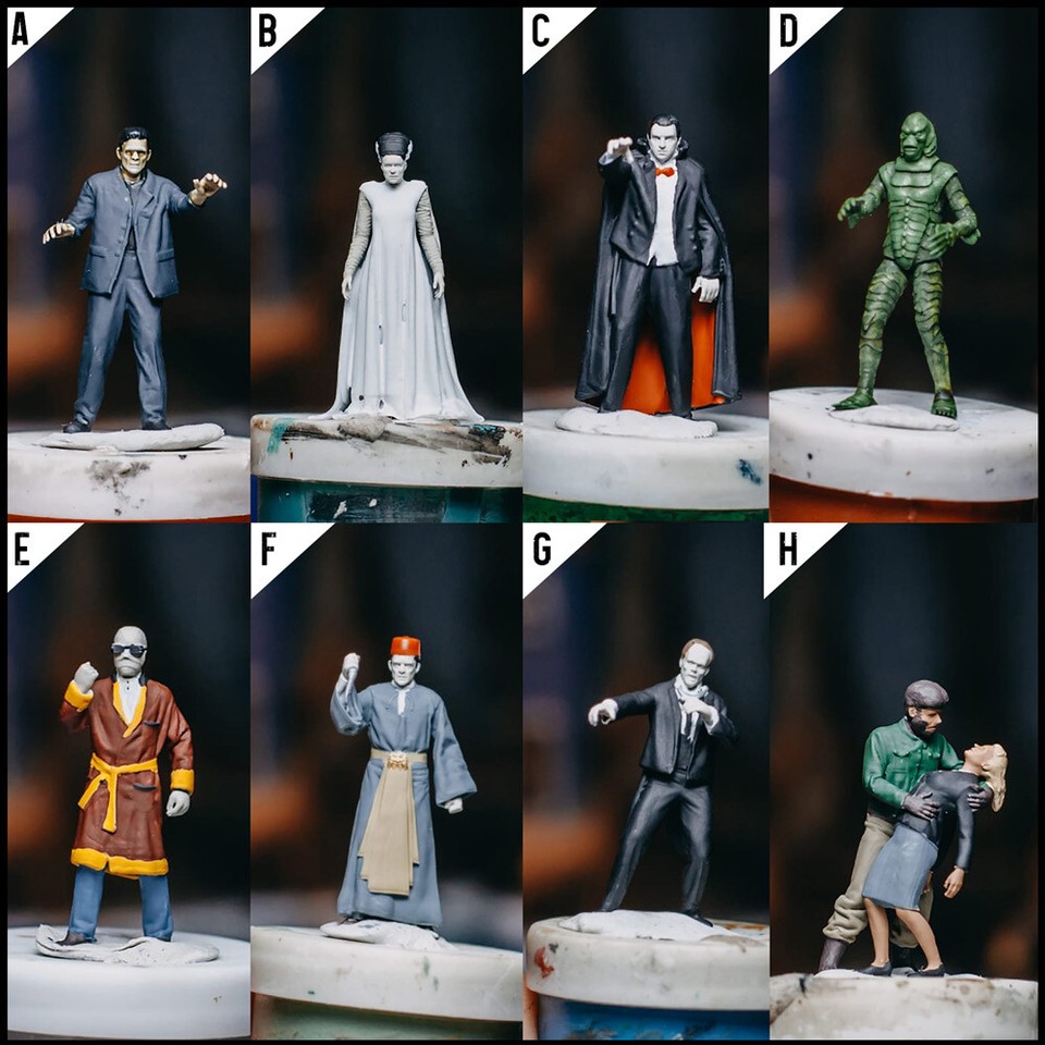 Classic Halloween Horror HO 1/87 1/64 miniature figure hotwheels no ...