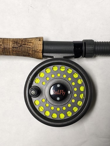 Redington Red Start Fly Rod 8' #5/6 2pc, Red Fly Reel w/line, Hard Case ...