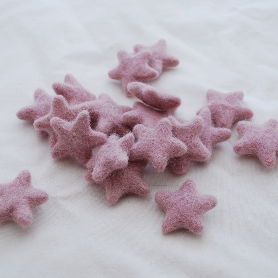 100% Wool Felt Stars - 10 Felted Stars - 90 Colours to choose | eBay