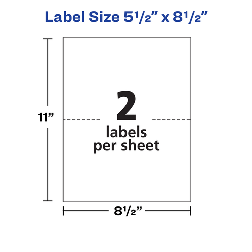 Avery 8126 Shipping Labels - White, 50 Pieces for sale online | eBay