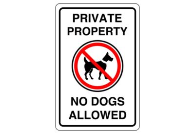 Private property no dogs allowed - PVC, Sticker or Diabond | eBay UK