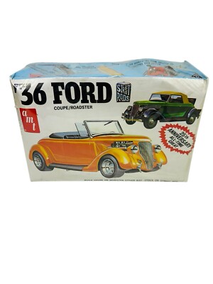 AMT ‘36 Ford Coupe/Roadster Stock Or Street Rods 1:25 Model Kit A136 ...
