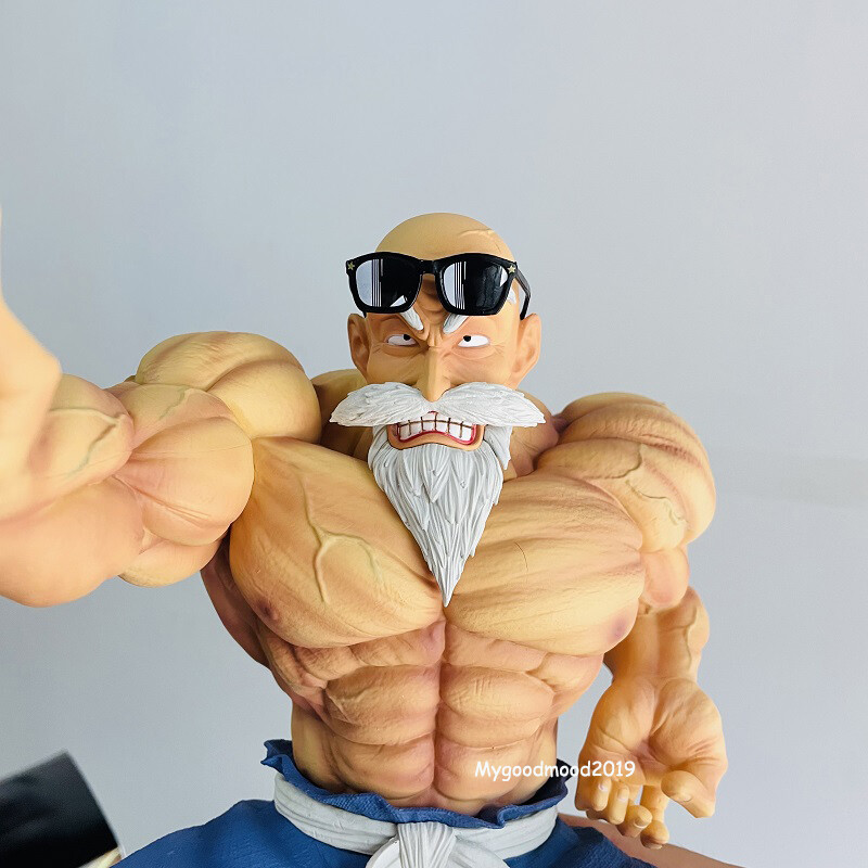 Big 11in Muscle Master Roshi Kame Sennin PVC Figure Toy Statue DBZ ...