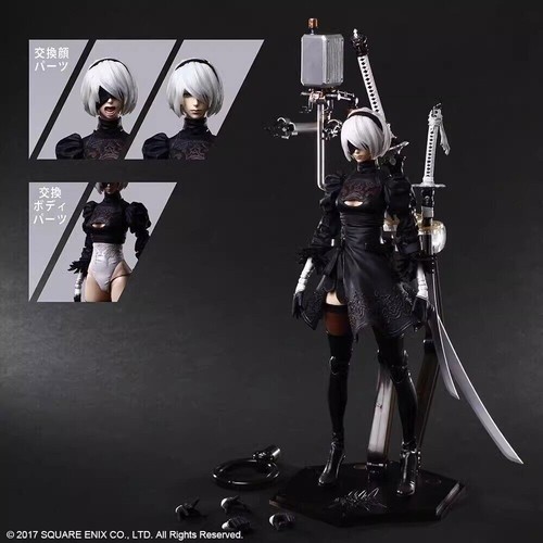 NieR:Automata YoRHa No.2 Action Figure 2B Statue Deluxe Ver. Collection ...
