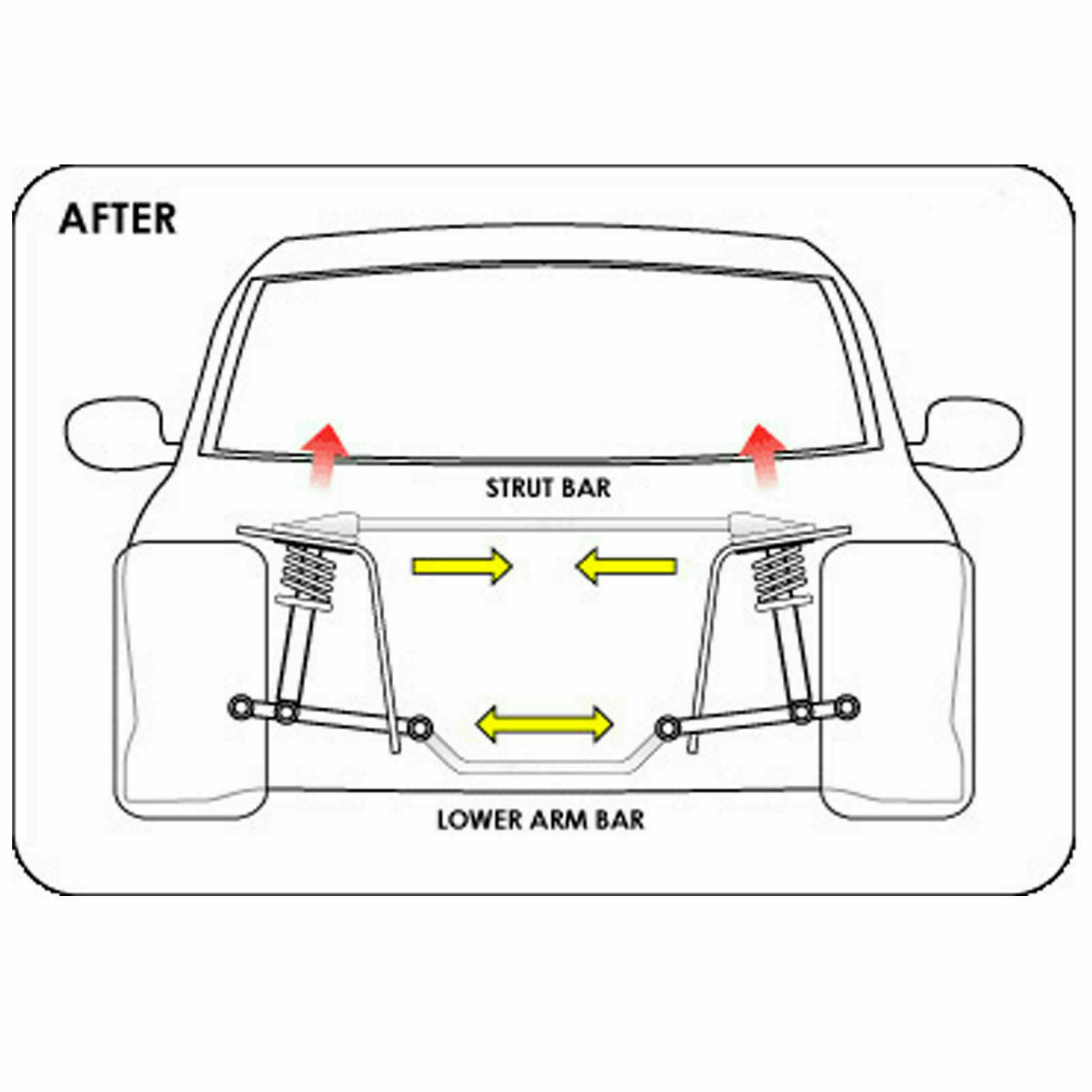 BMW 5-Series E39 Upper Brace Front Strut Tower Bar Ultra Racing Solid ...