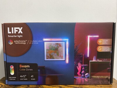 LIFX Smart Wi-Fi LED Beam Color Zone Full Color 4x 12" Light Bar Kit ...