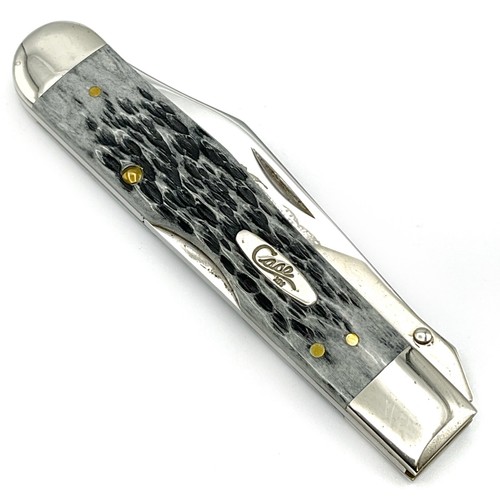 2002 Case XX Cheetah Grey Bone Inscribed Blade | eBay