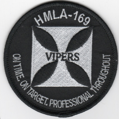 3" MARINE CORPS HMLA-169 ON TIME ON TARGET EMBROIDERED PATCH | eBay