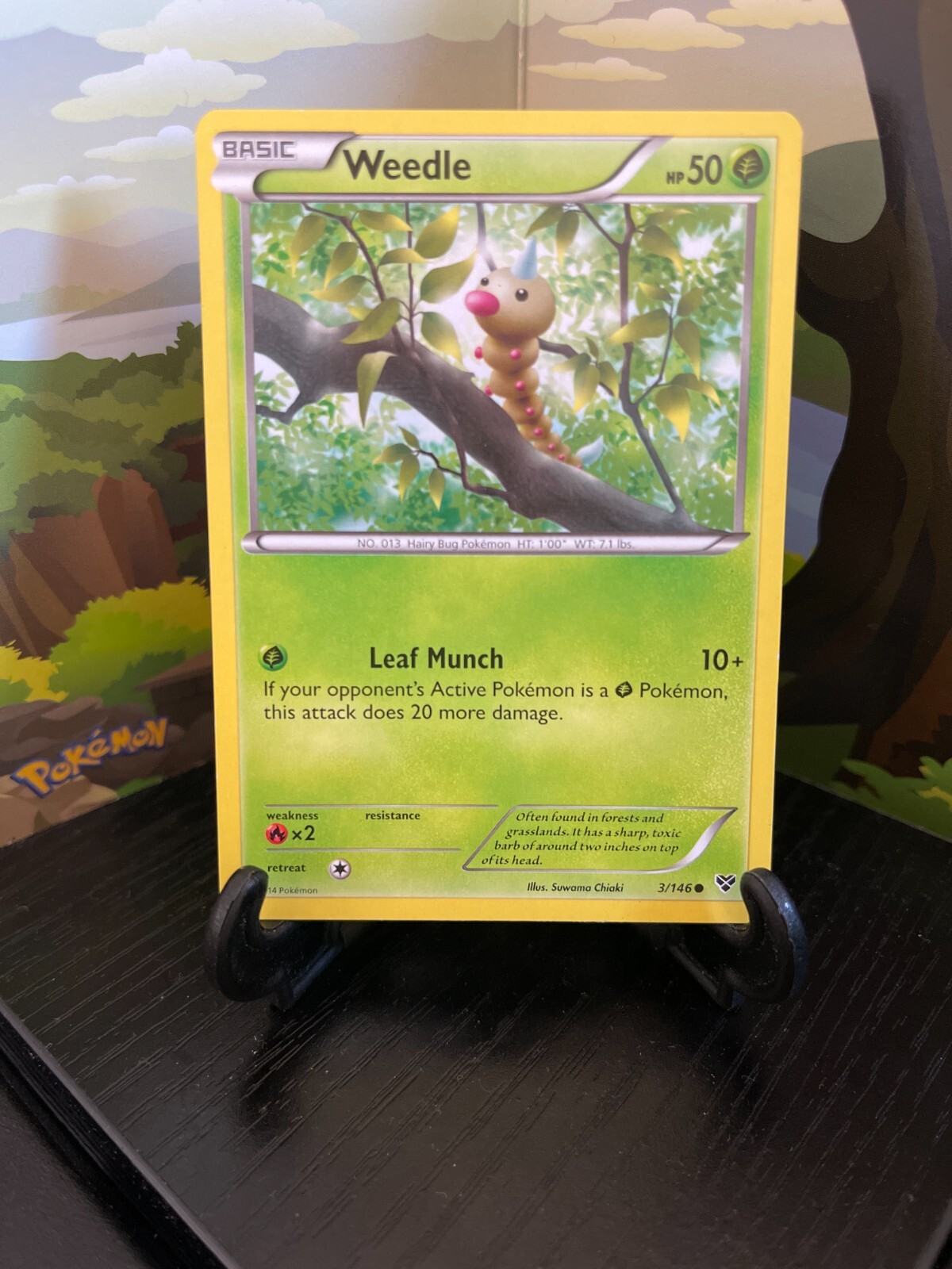 Weedle 3/146 - XY Base - Common - Pokemon Card TCG - LP | eBay