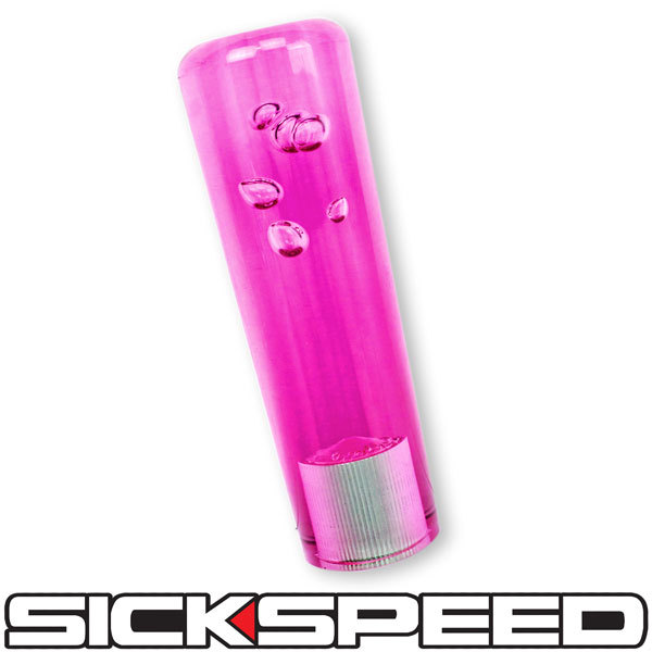 PINK BUBBLE SHIFT KNOB FOR AUTOMATIC THROW GEAR SELECTOR SHIFTER 6" 8X1 ...