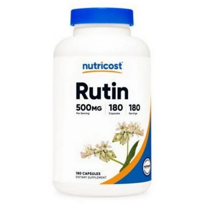 Rutin Capsules 180 Count 500 Mg by Nutricost | eBay