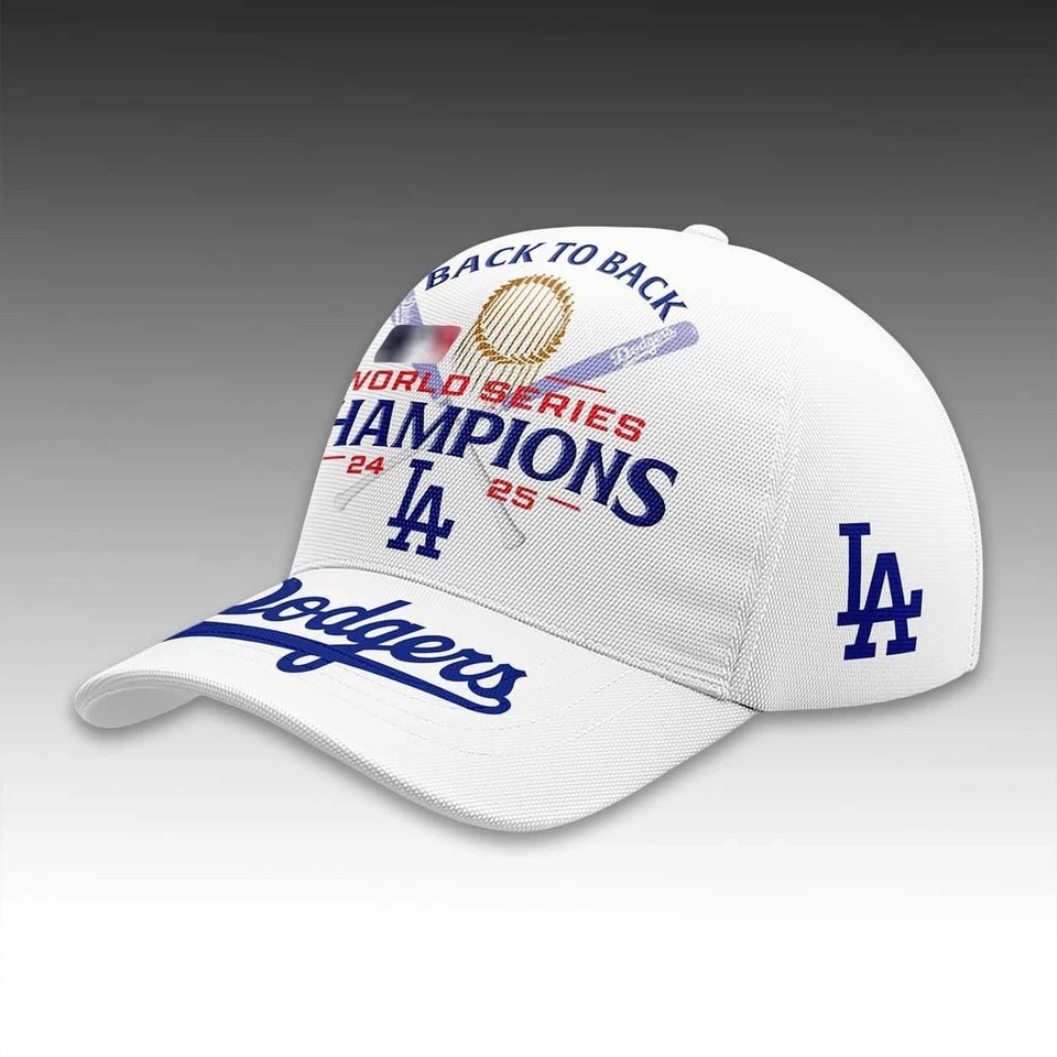 HOT!! LA Dodger Back To Back World Series 2025 (3 color) Cap Hat Gift ...