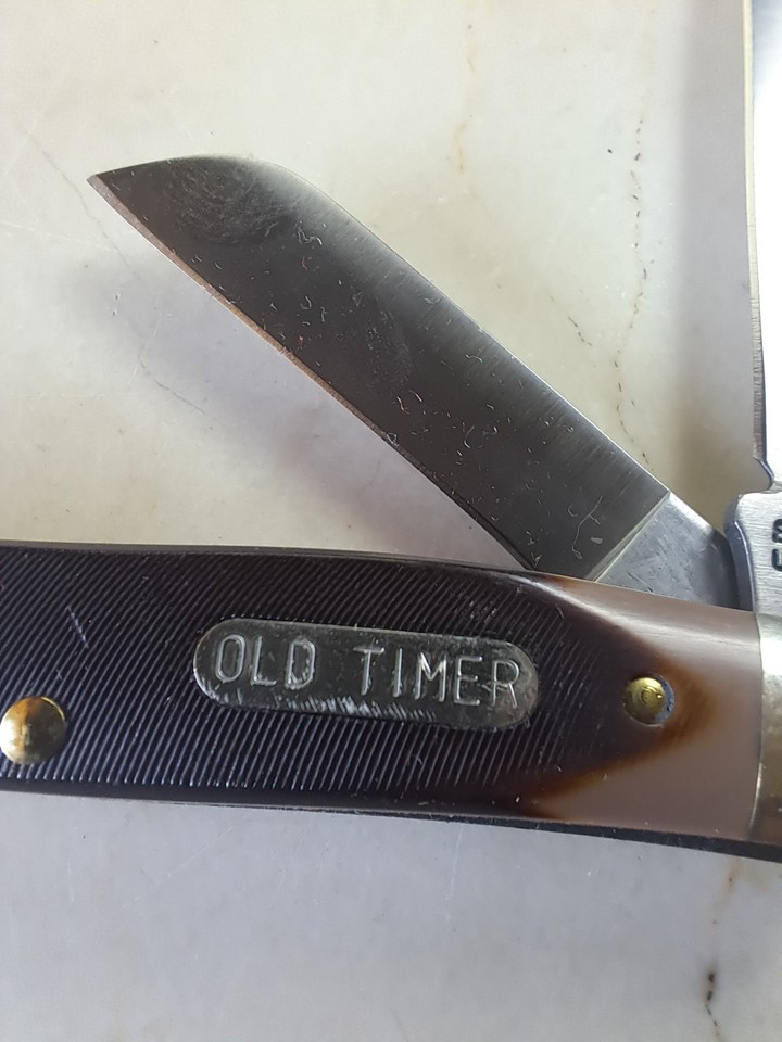 VINTAGE OLD TIMER Schrade 80T Pocket Knife Made USA | eBay