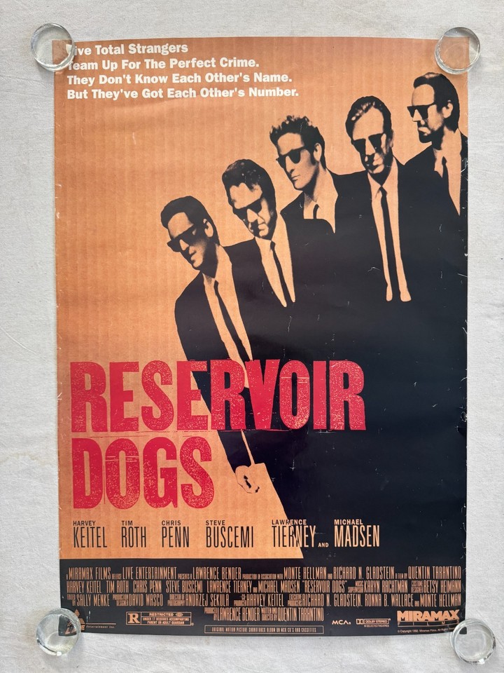 1992 Reservoir Dogs Rolled 27x39 Movie Poster - Harvey Keitel Quentin ...