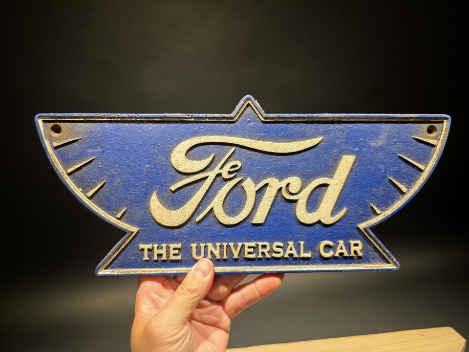 Antique Vintage Style Cast Iron Ford Car Sign Plaque | eBay