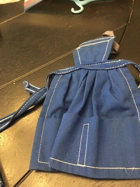 Vintage Barbie blue apron | eBay