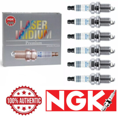 6 X NGK Laser Iridium Resistor Performance Power Spark Plugs DILKAR7B11 ...