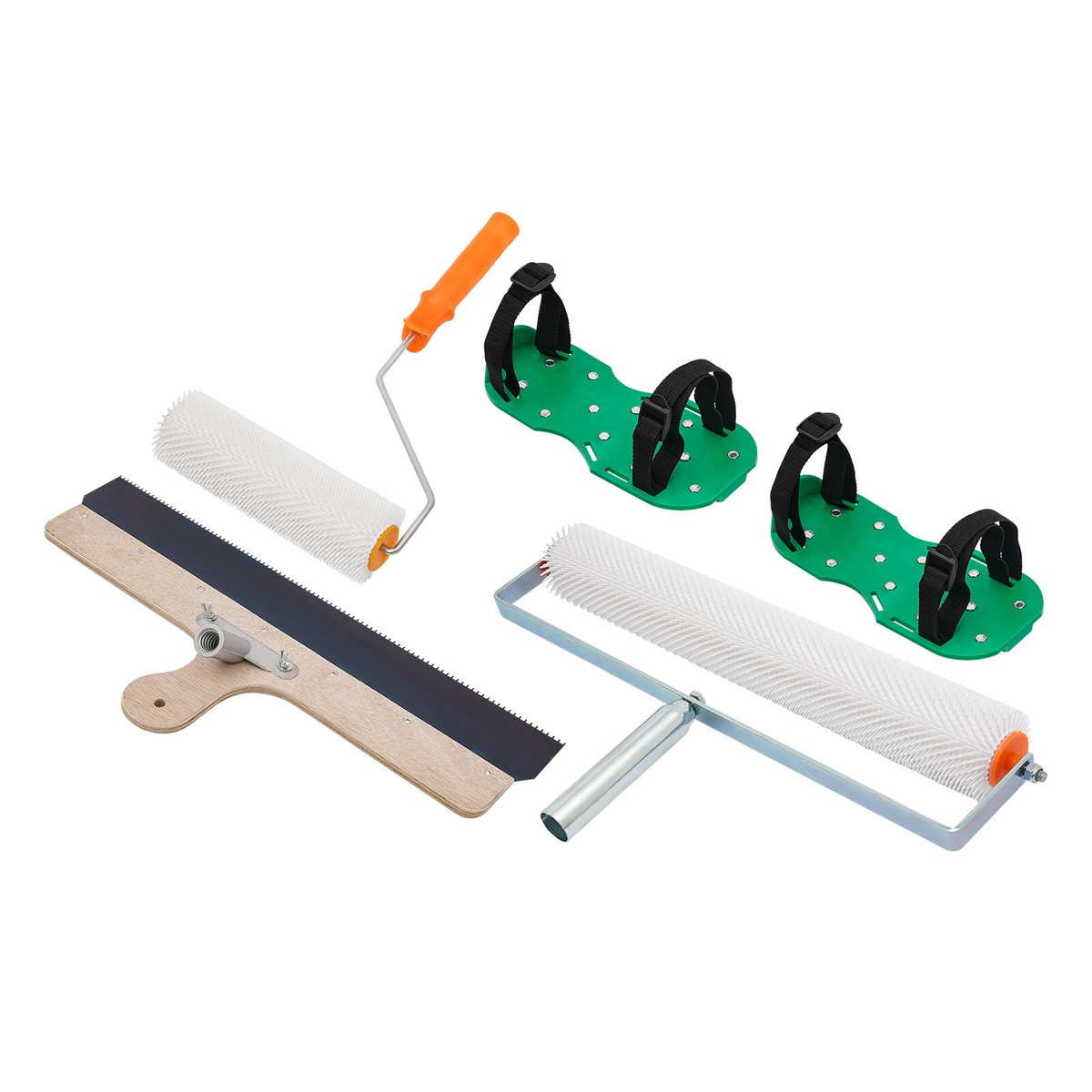 Self Leveling Concrete Roller Blade Spike Rake Construction Tools ...